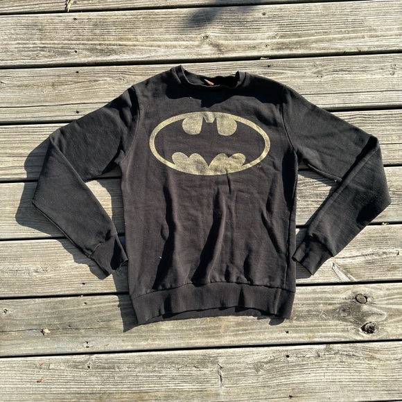 Batman | Sweaters | Vintage Batman Black And Gold Crewneck Sweater ...
